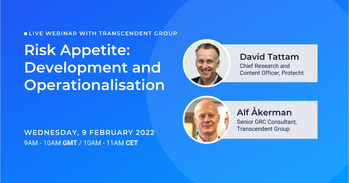Webinar Recording | Risk Appetite: Development and Operationalisation AU